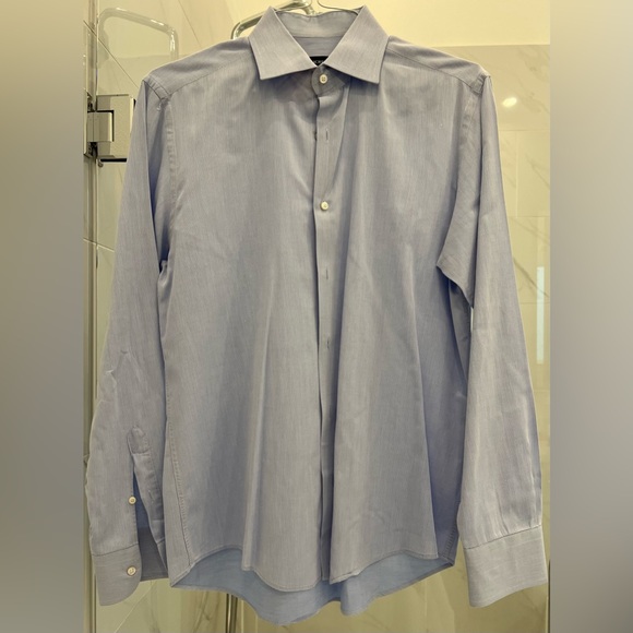 DAN JOHN | Shirts | Mens Dan John Striped Blue Collared Dress Shirt ...